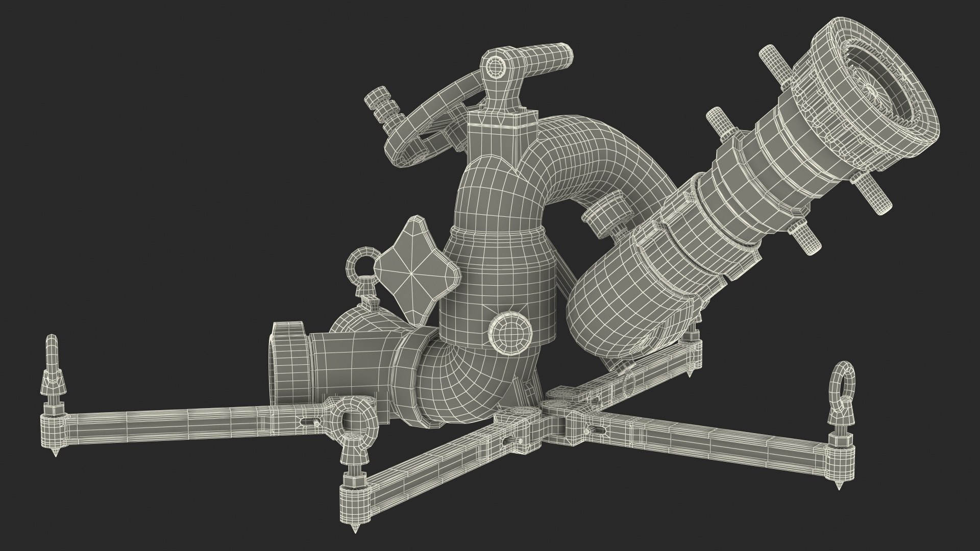 Portable Firefighting Monitor 3D - TurboSquid 1745139