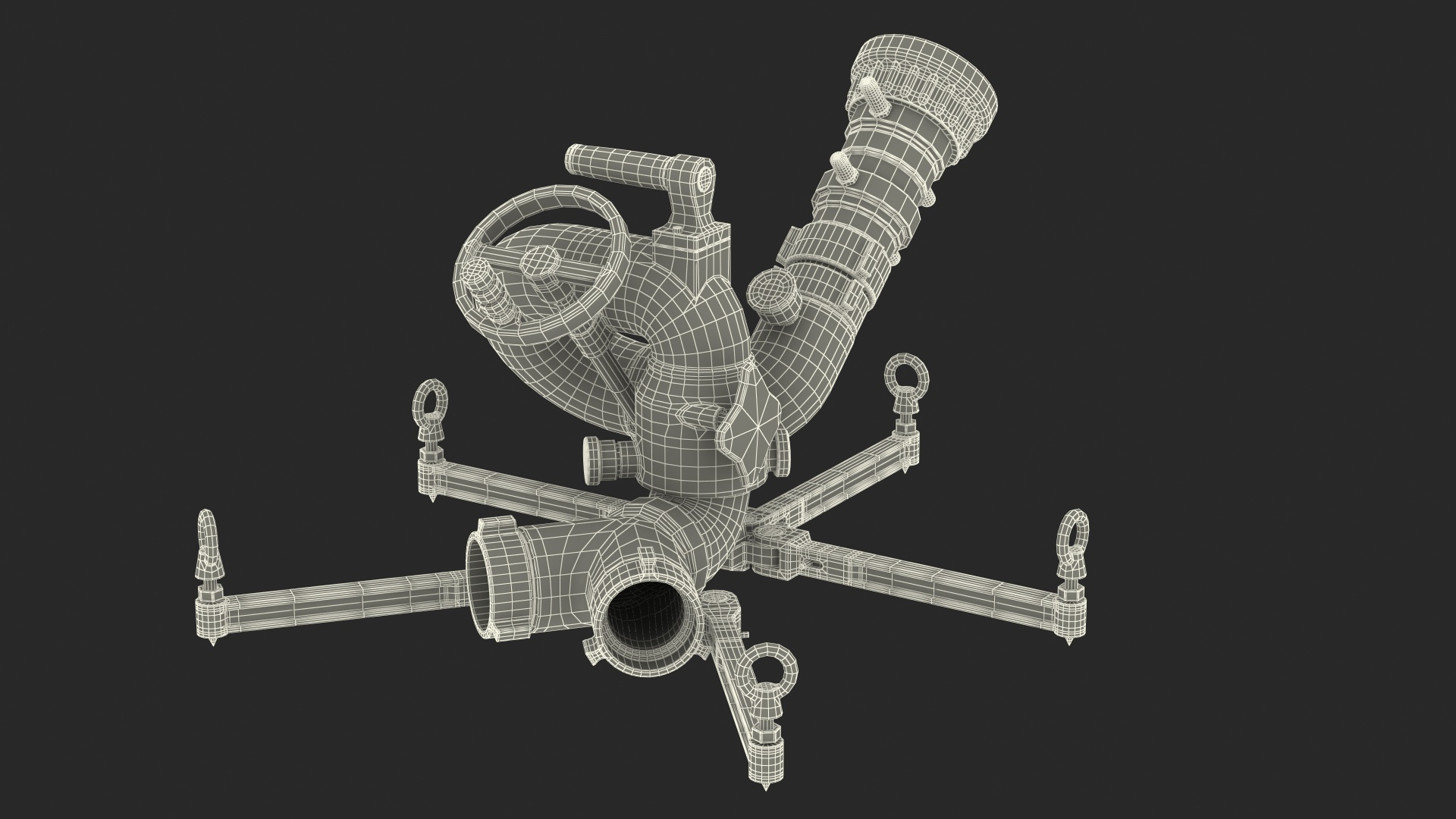 Portable Firefighting Monitor 3D - TurboSquid 1745139