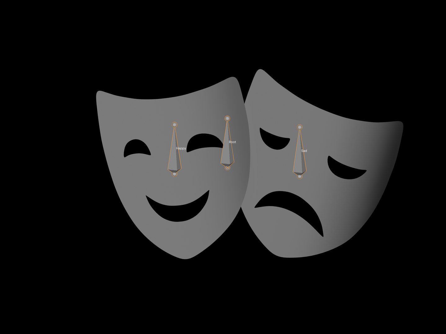 Comedy Mask 3D Model - TurboSquid 2197639