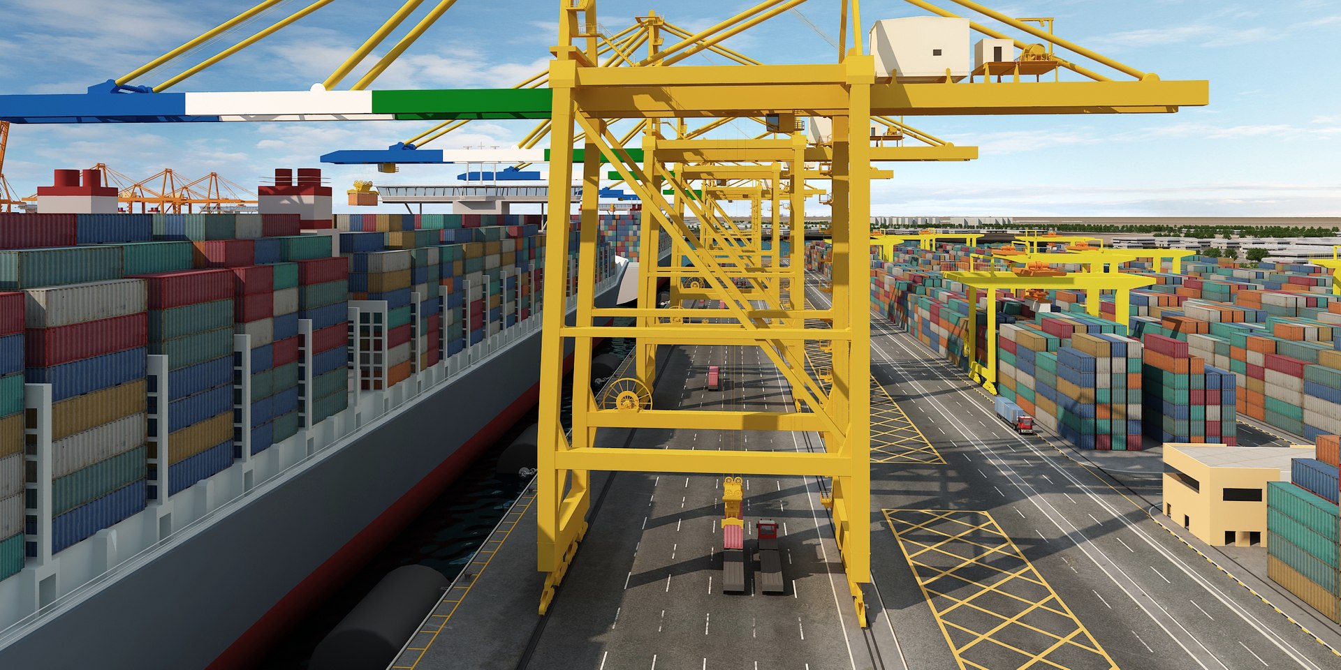 Sea Port 01 3D - TurboSquid 2077511