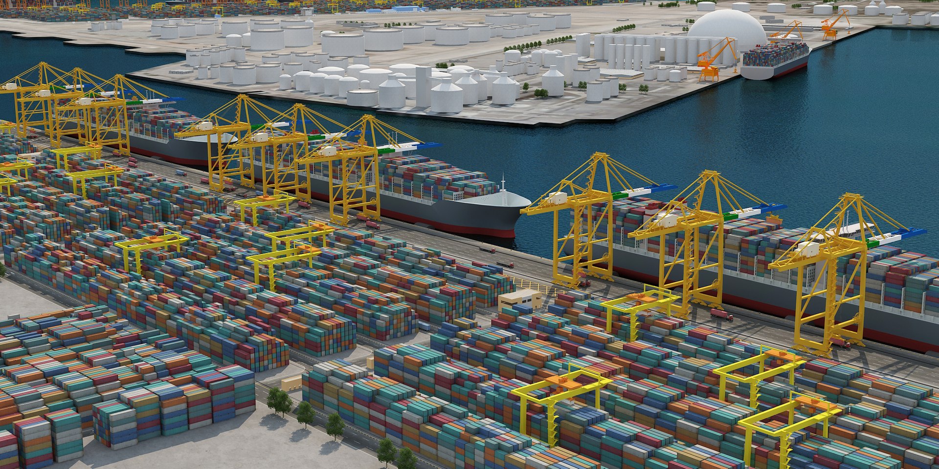 Sea Port 01 3D - TurboSquid 2077511