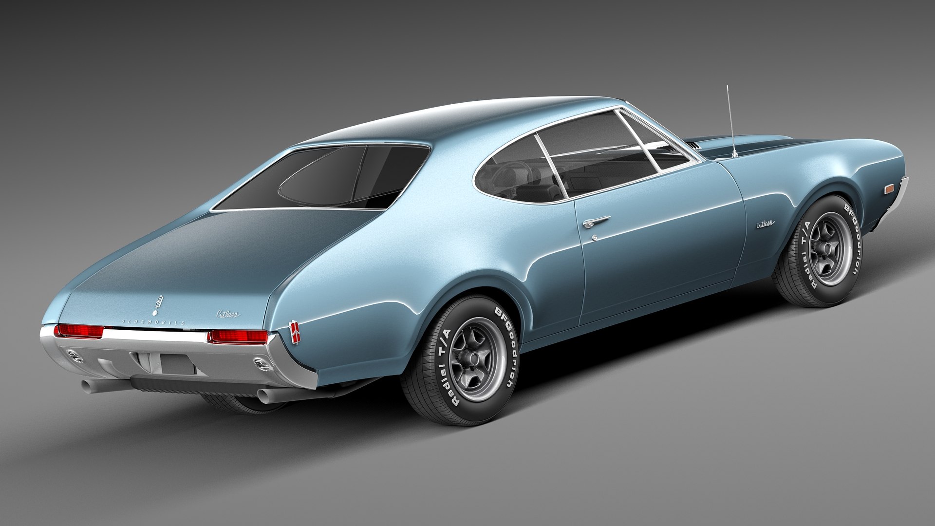 3d Oldsmobile 442 Cutlass 1968