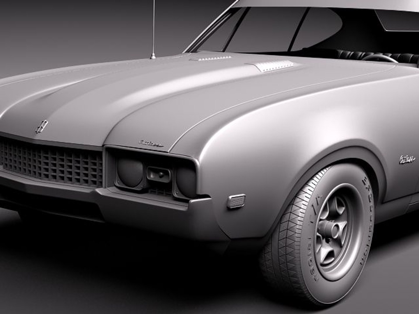 3d oldsmobile 442 cutlass 1968