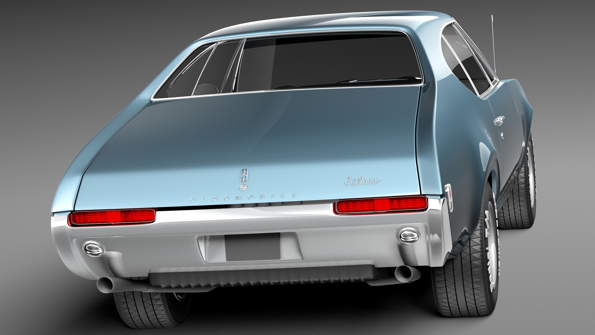 3d Oldsmobile 442 Cutlass 1968