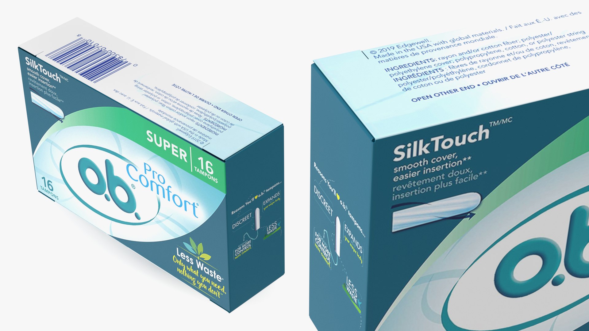 Package 16 Tampons OB Pro Comfort 3D model - TurboSquid 2164979