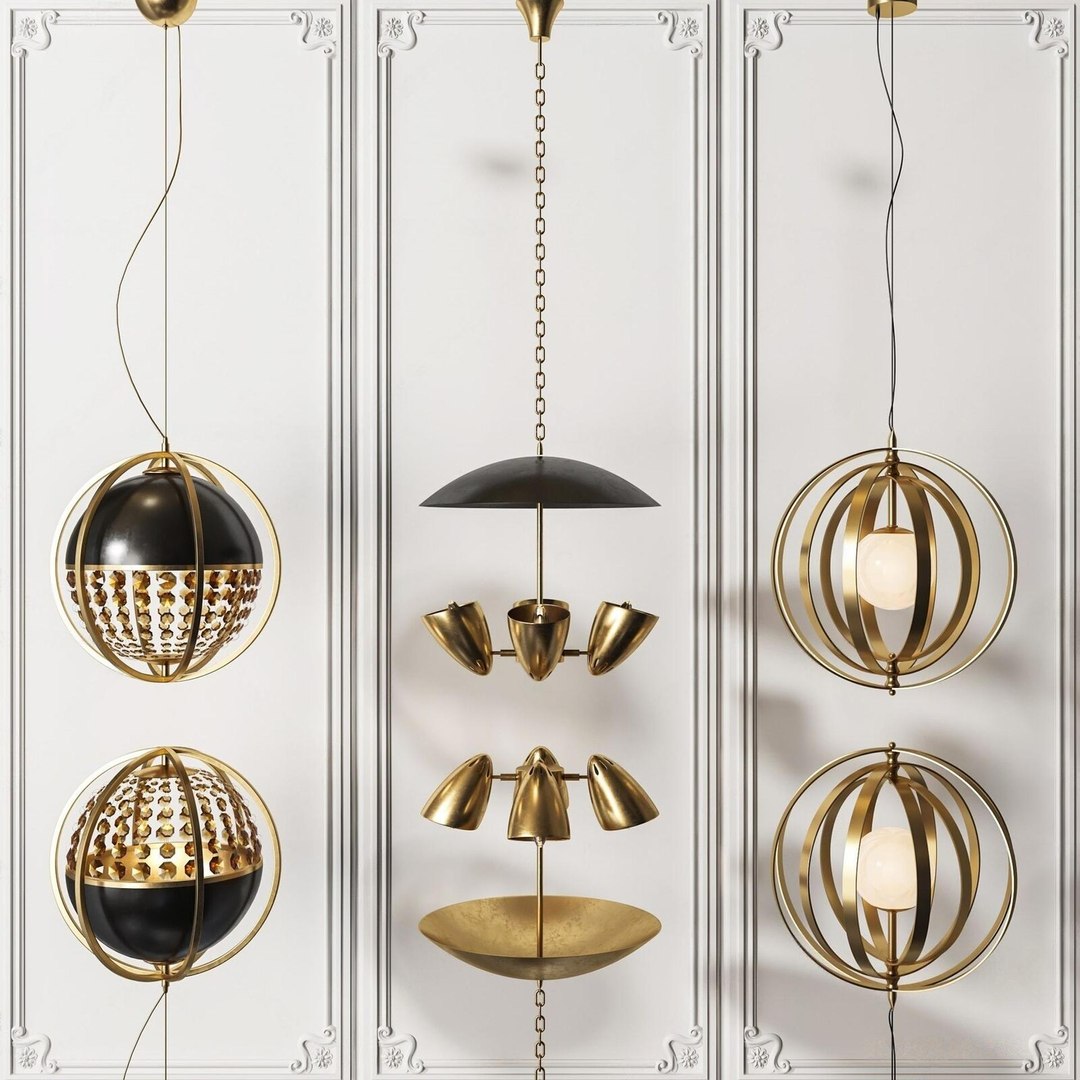 Modern spherical decorative lamp model 3D model - TurboSquid 2057324