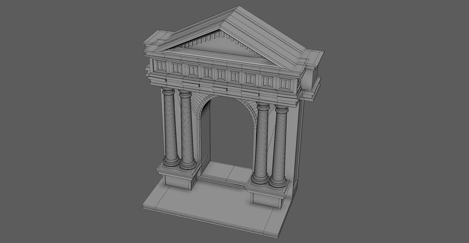 3D Classic Arch Gate Model - TurboSquid 2224786