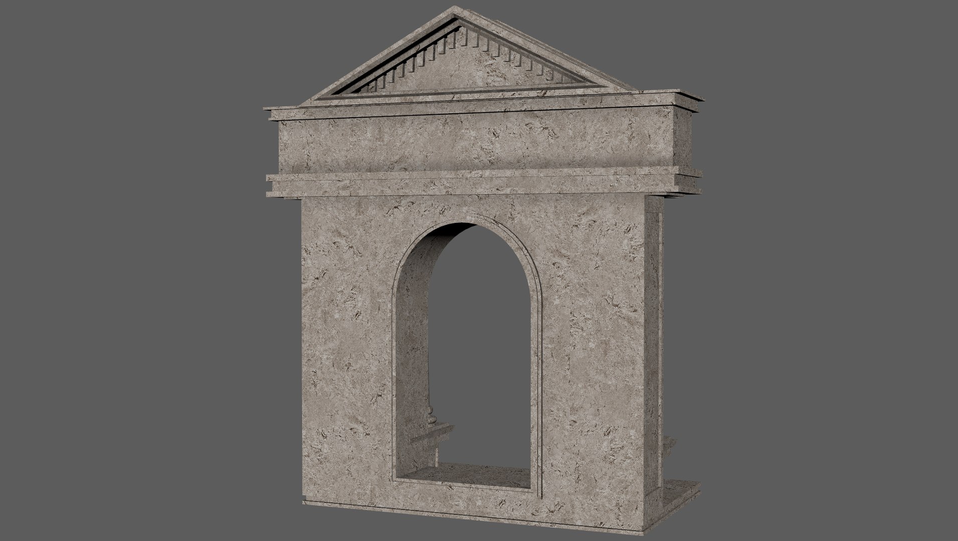 3D Classic Arch Gate Model - TurboSquid 2224786