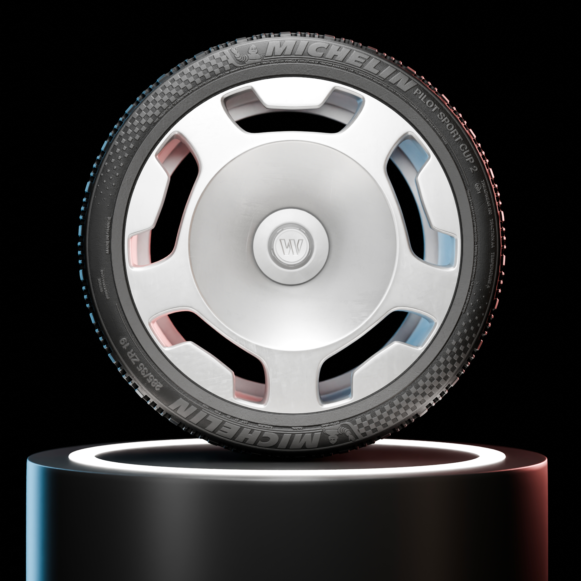 modelo 3d Modelo 3D de rueda de coche realista - Texturas 4K Modelo 3D ...