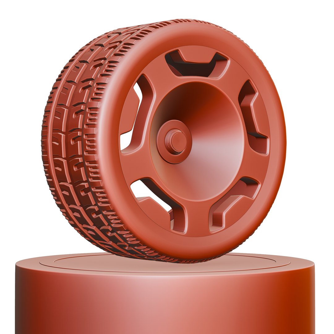 3D Realistic Car Wheel 3D Model - 4K Textures Realistic 3D Model Low ...