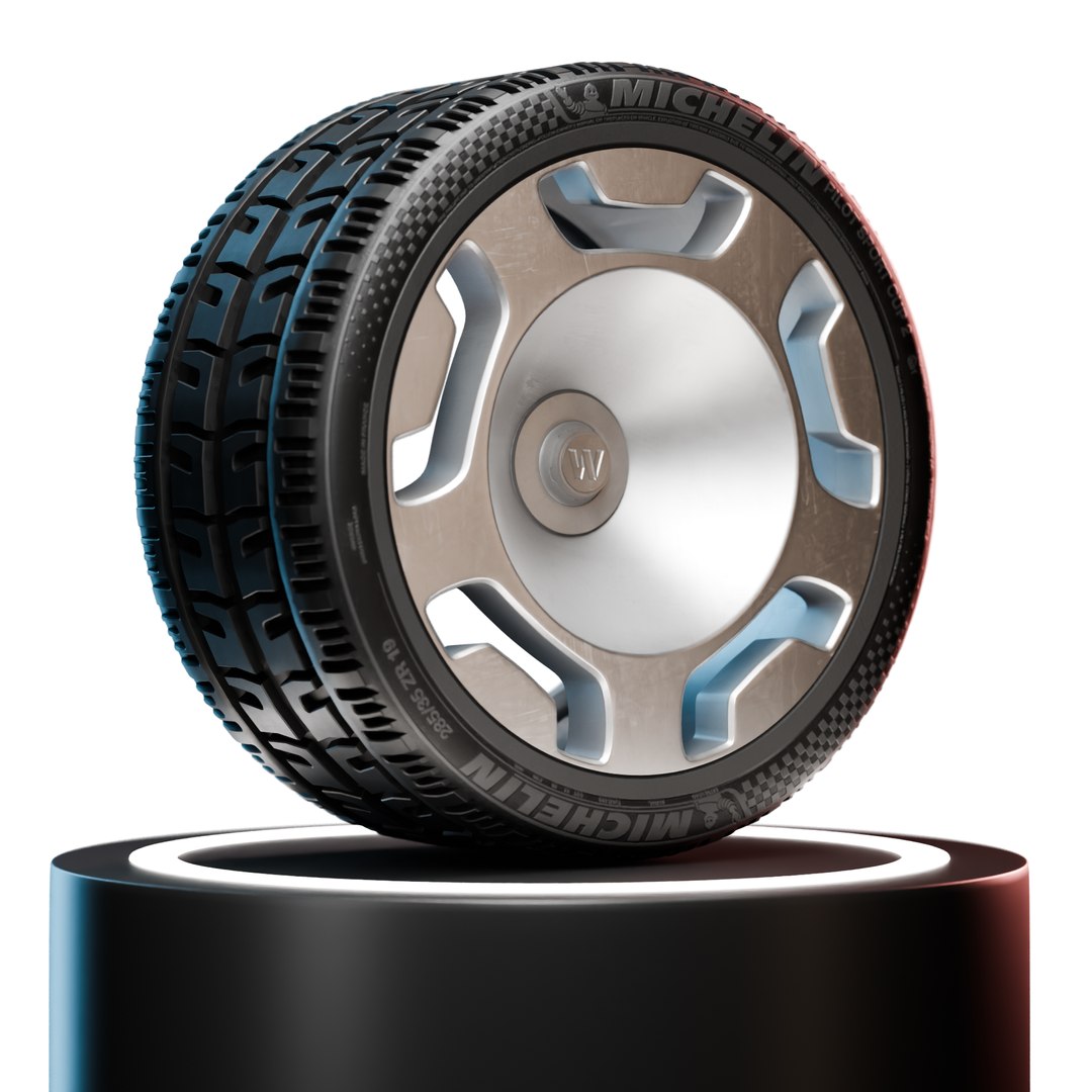 3D Realistic Car Wheel 3D Model - 4K Textures Realistic 3D Model Low ...