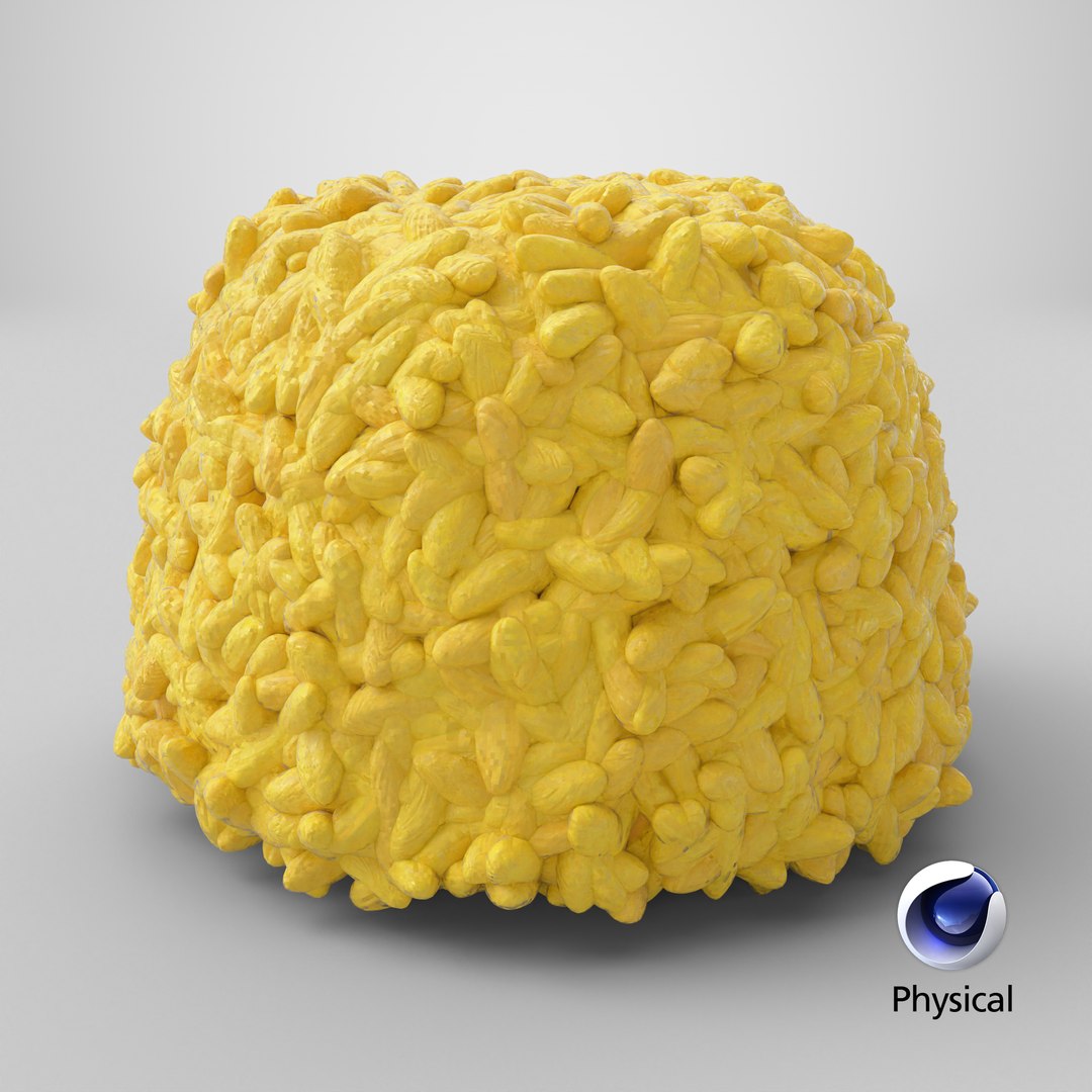 Pile Cooked Yellow Rice 2 3D Model - TurboSquid 2306706
