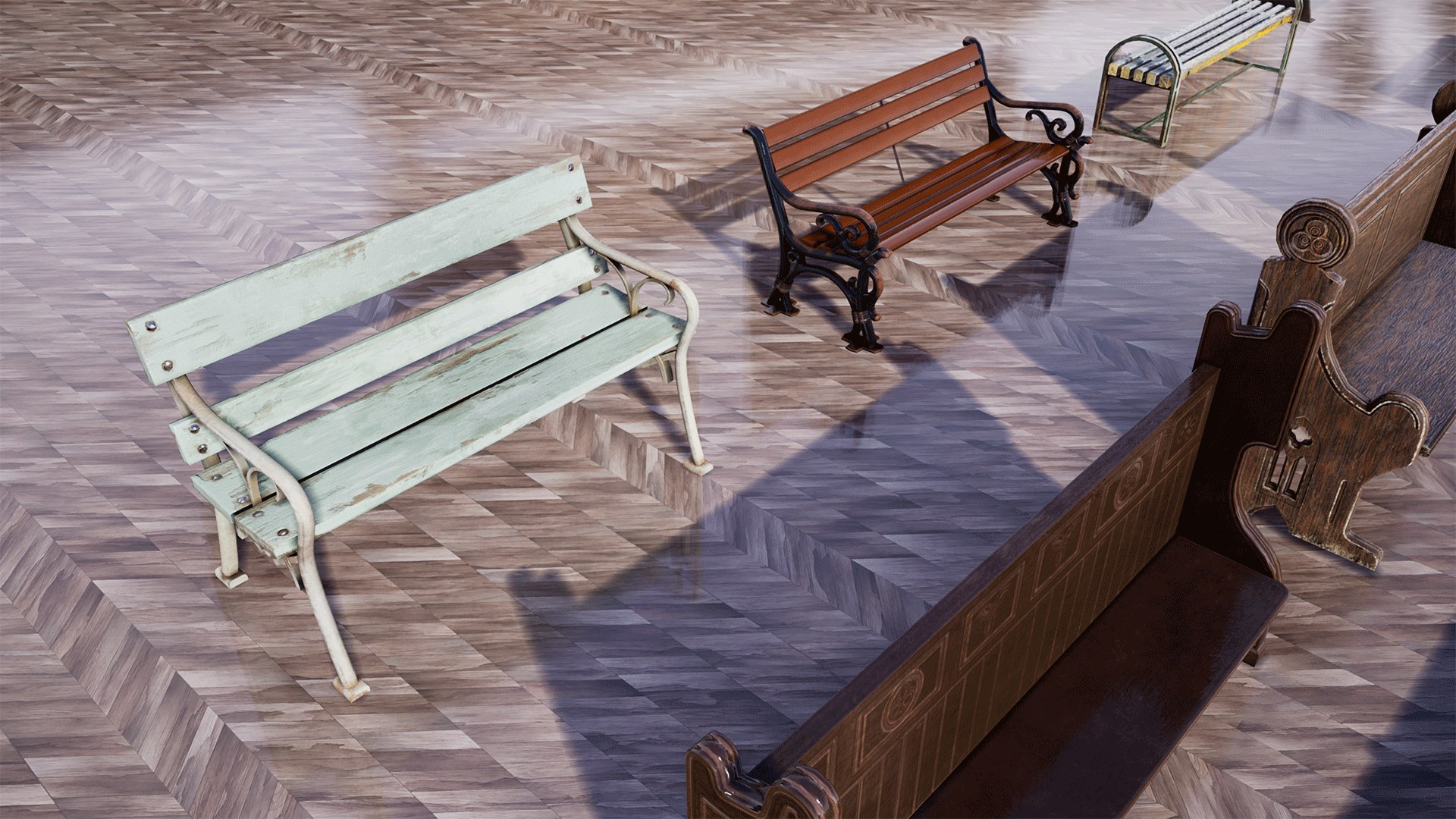 Ultimate Benches Package 30 Assets 3D - TurboSquid 1984298