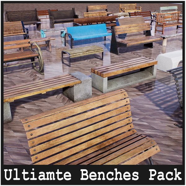 Ultimate Benches Package 30 Assets 3D - TurboSquid 1984298