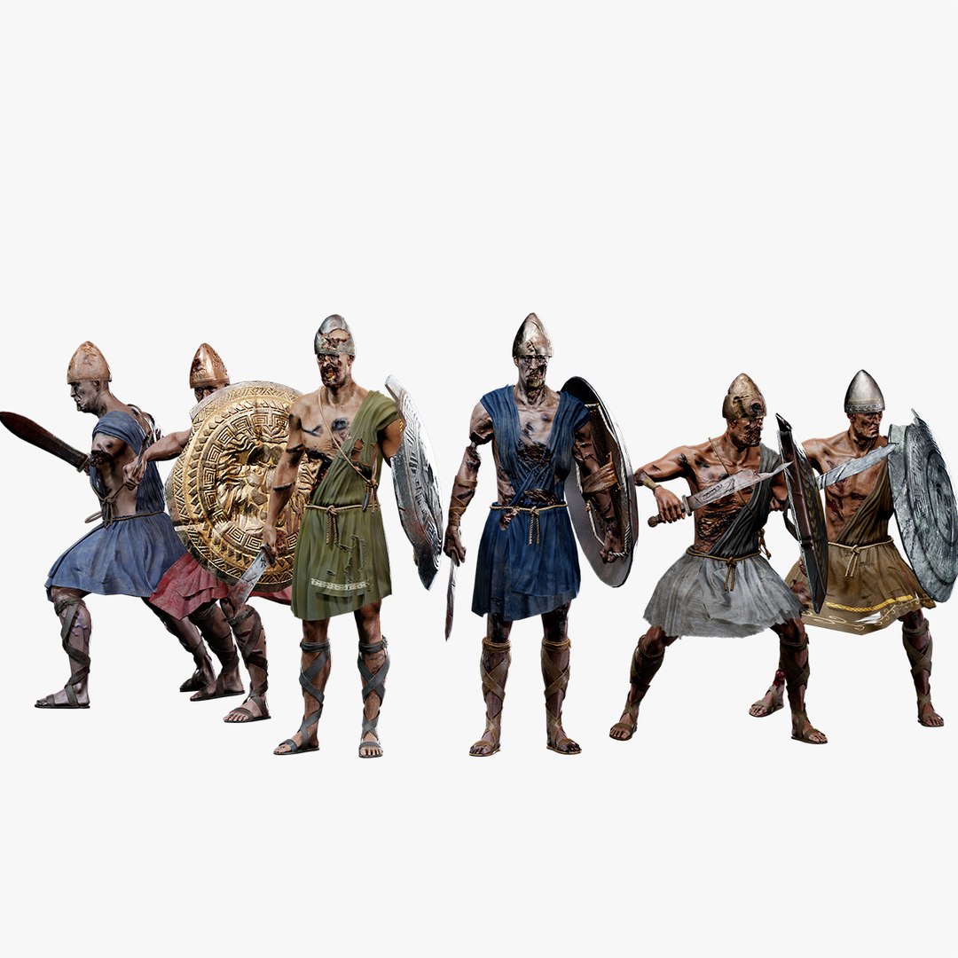 UNDEAD SPARTAN ILOTE PACK 3D Model - TurboSquid 2344074