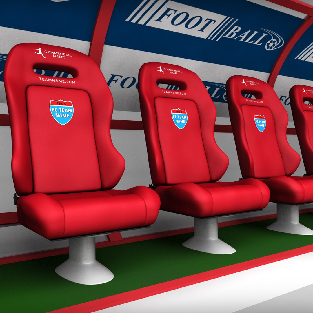 Stadium Seating Reserve Bench 3d 3ds