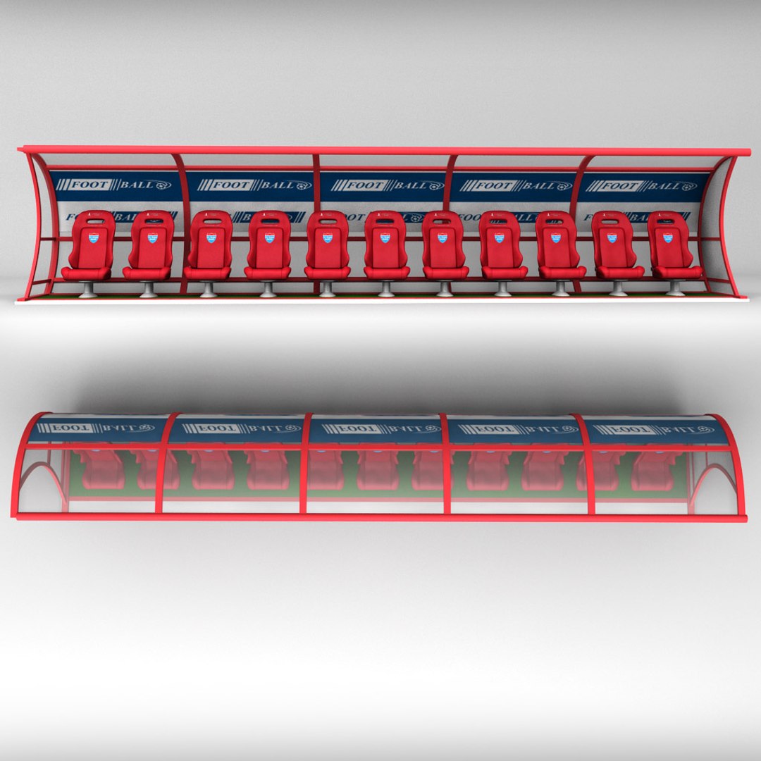 Stadium Seating Reserve Bench 3d 3ds