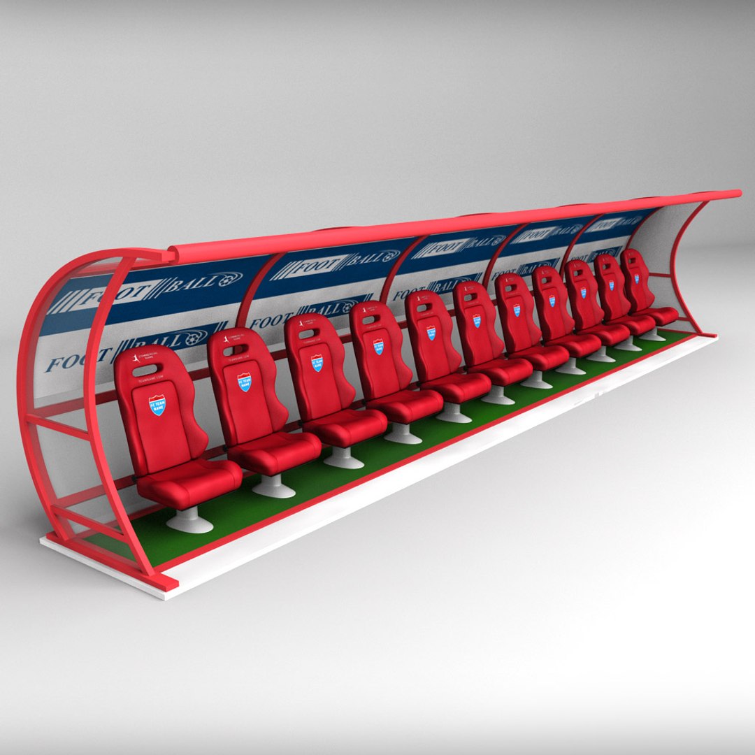 Stadium Seating Reserve Bench 3d 3ds