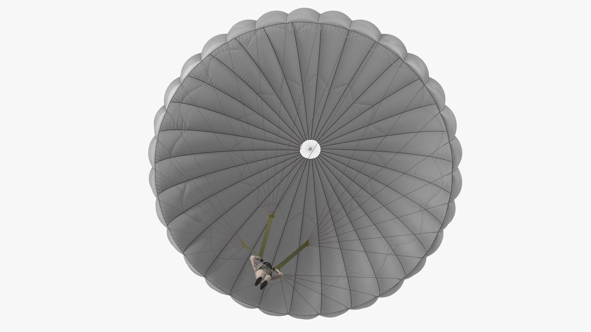Military Pilot With Parachute 3D - TurboSquid 2222201