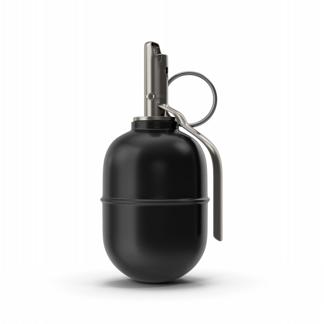 3D Black Frag Grenade - TurboSquid 1998876