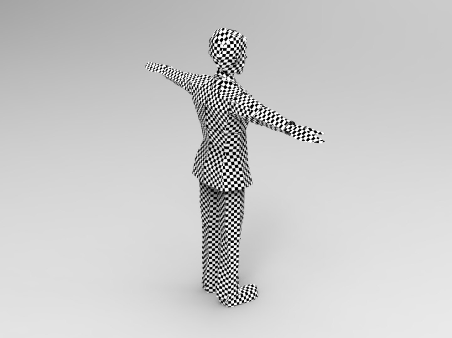 paper man b 3d model