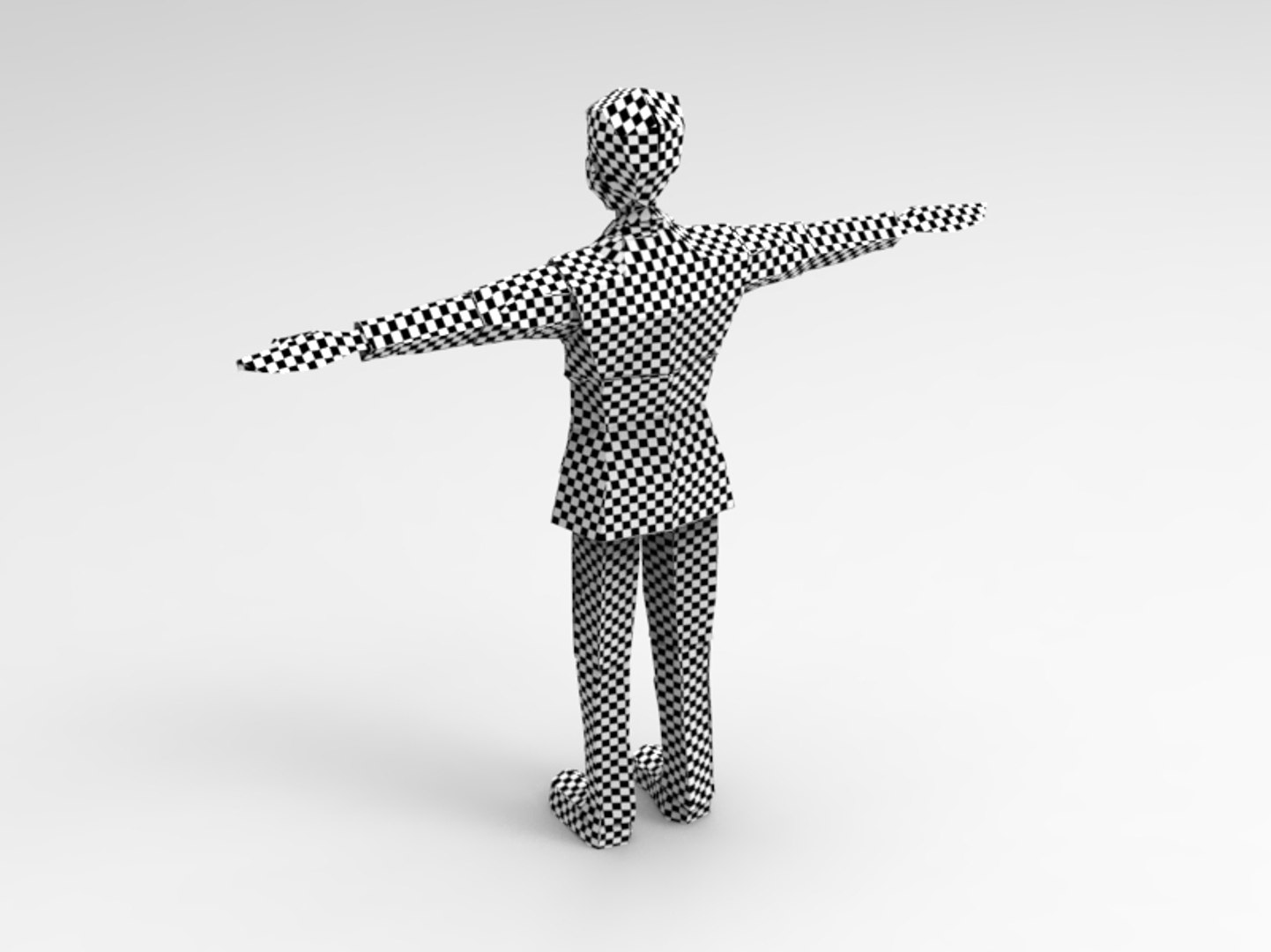 paper man b 3d model