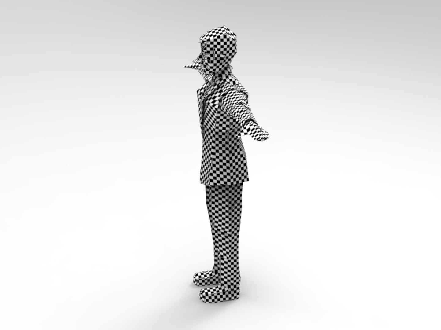 paper man b 3d model