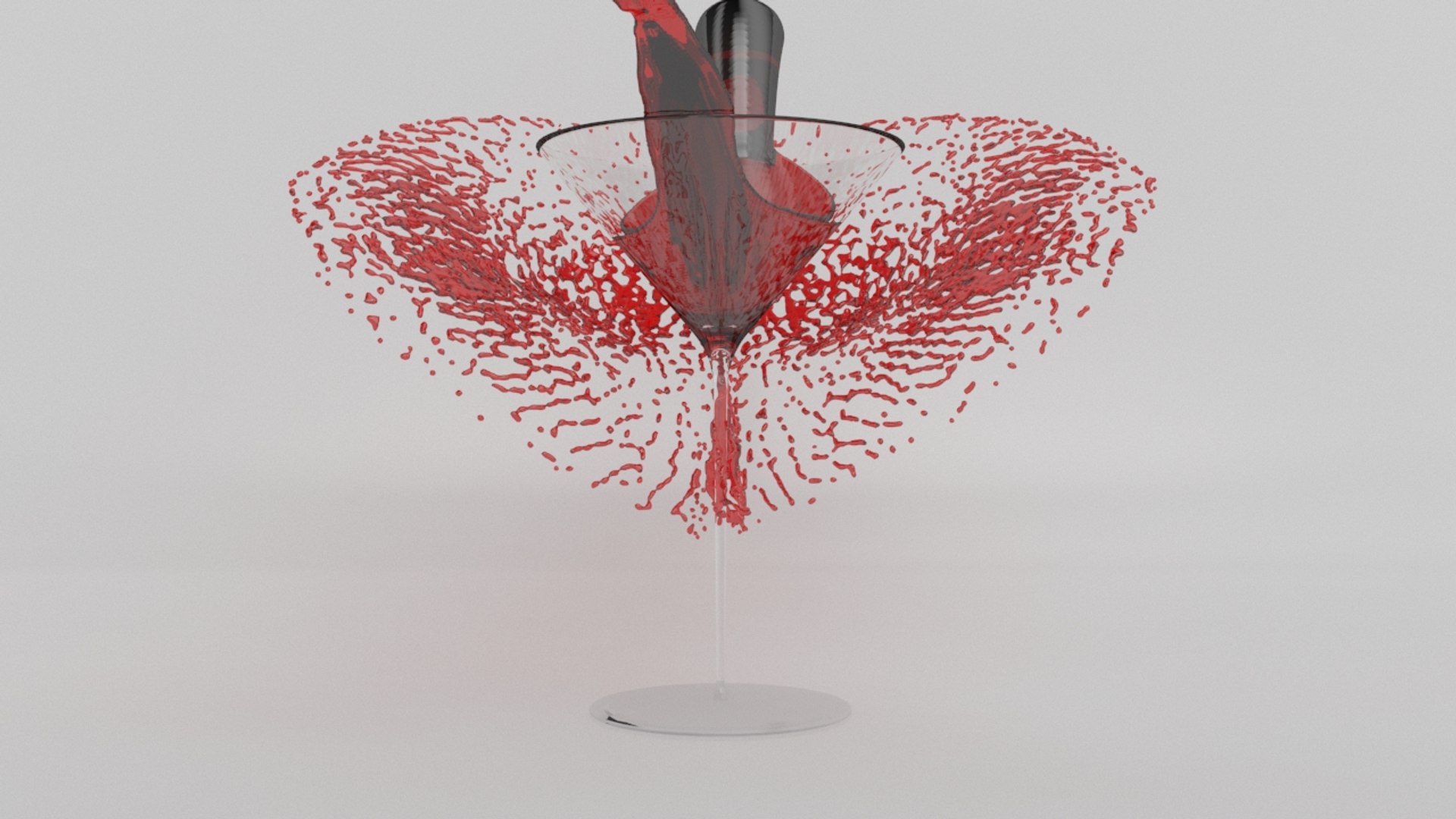 Glass Martini Splash 3D Model - TurboSquid 1224740