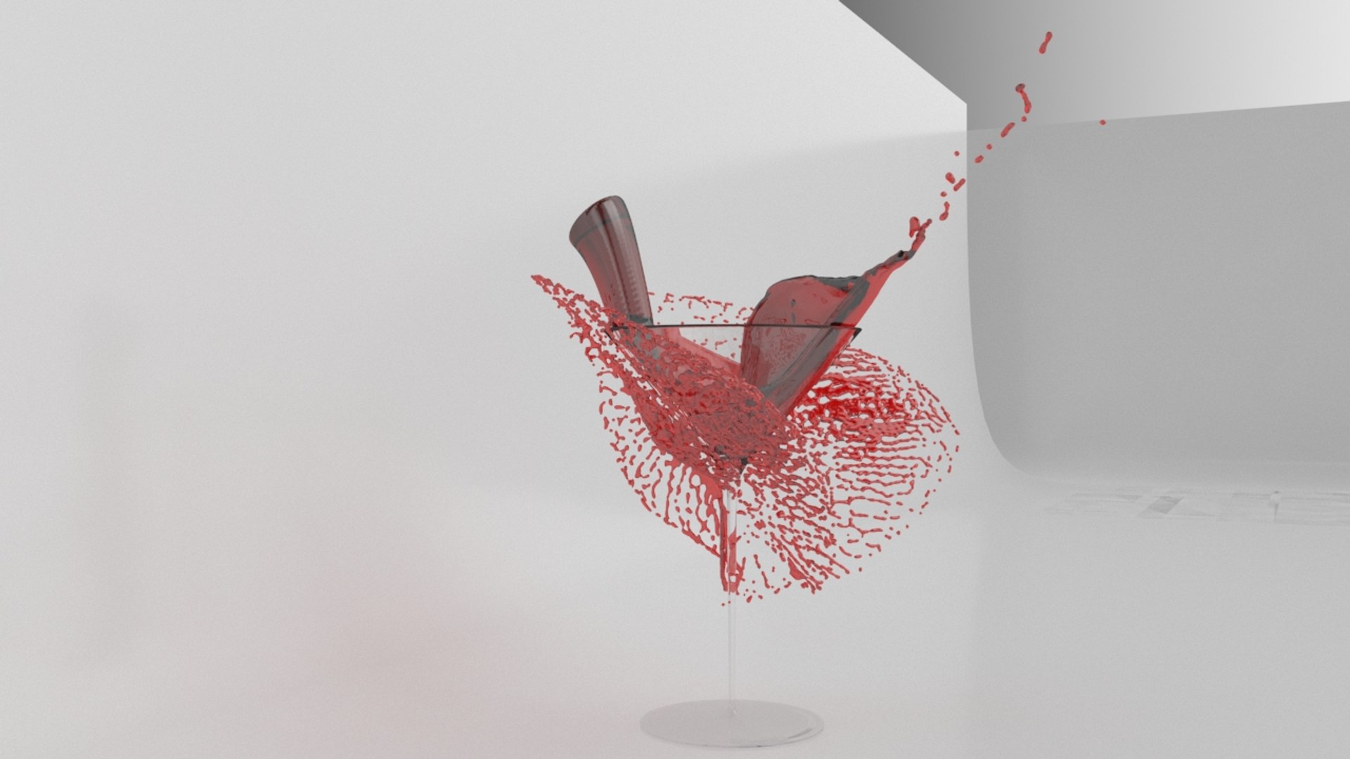 Glass Martini Splash 3D Model - TurboSquid 1224740