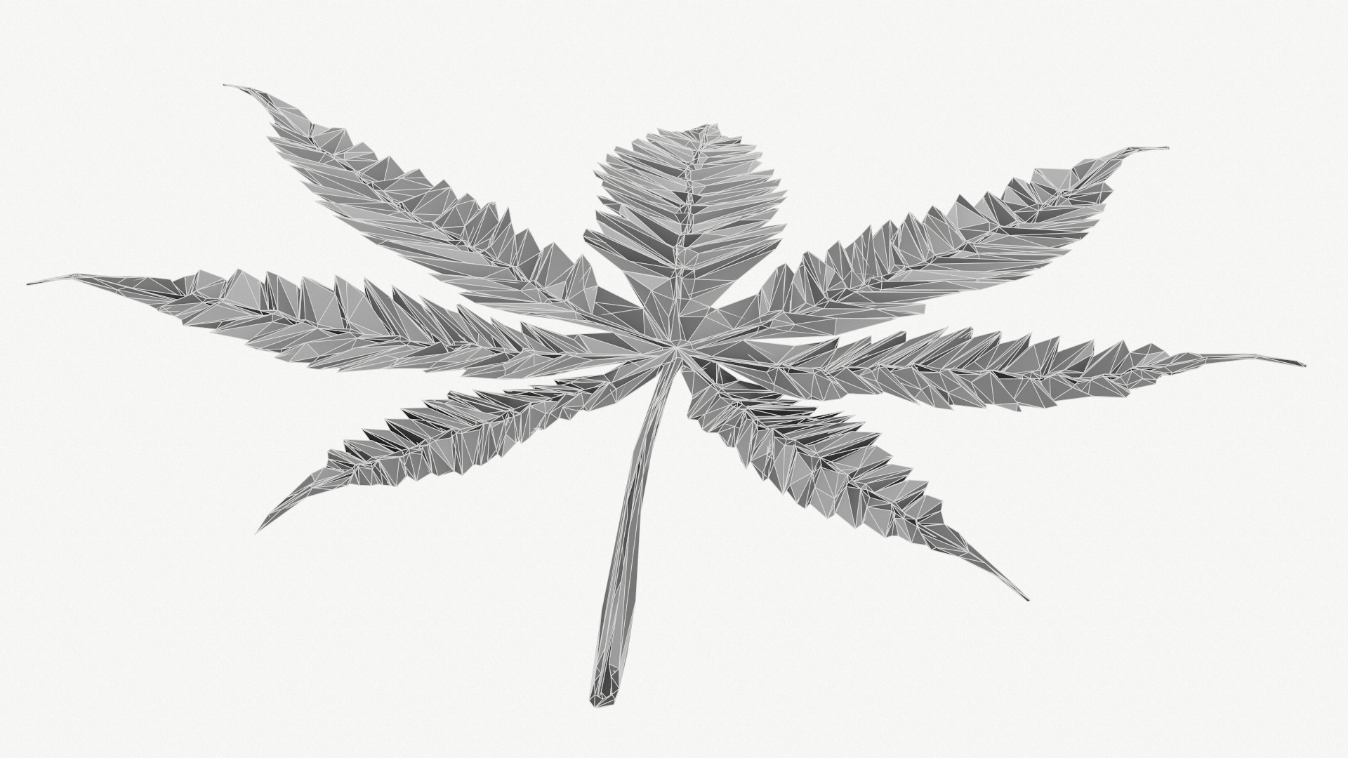 3D marijuana leaf - TurboSquid 1556627