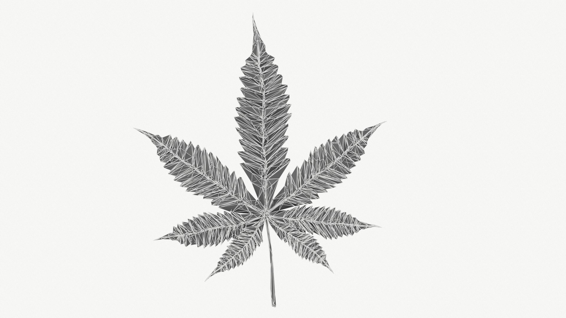 3D marijuana leaf - TurboSquid 1556627