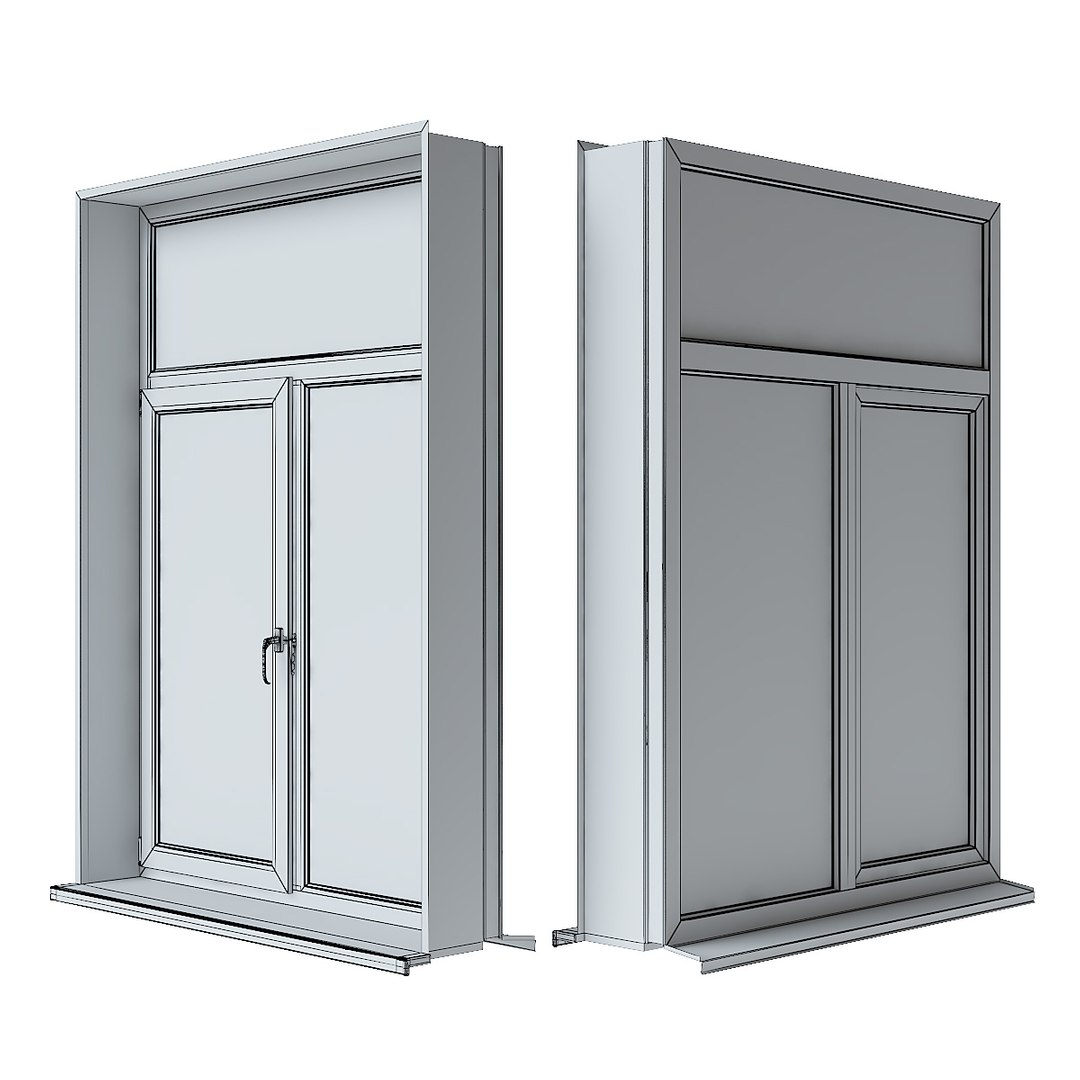 Plastic Windows 3d Model
