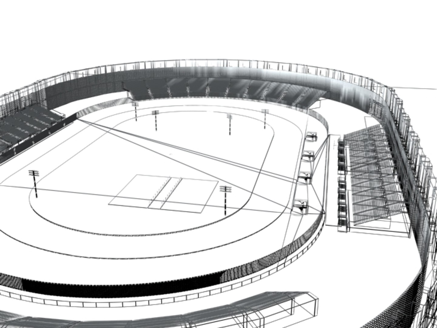 Stage Concert Scene 3d Model