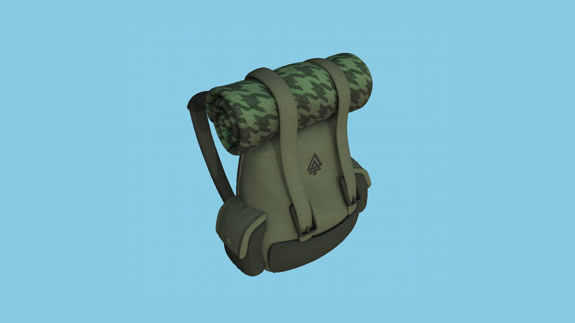 Green Tree Backpack - Character Fashion Design 3D model - TurboSquid ...