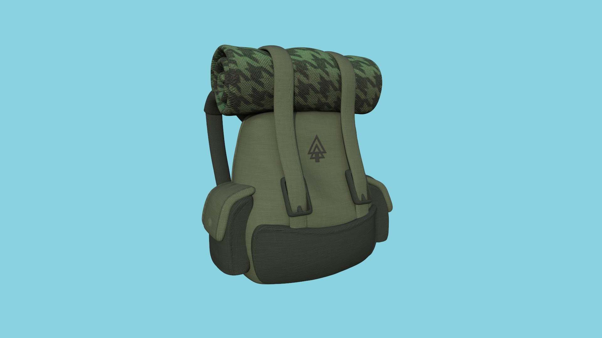 Green Tree Backpack - Character Fashion Design 3D model - TurboSquid ...
