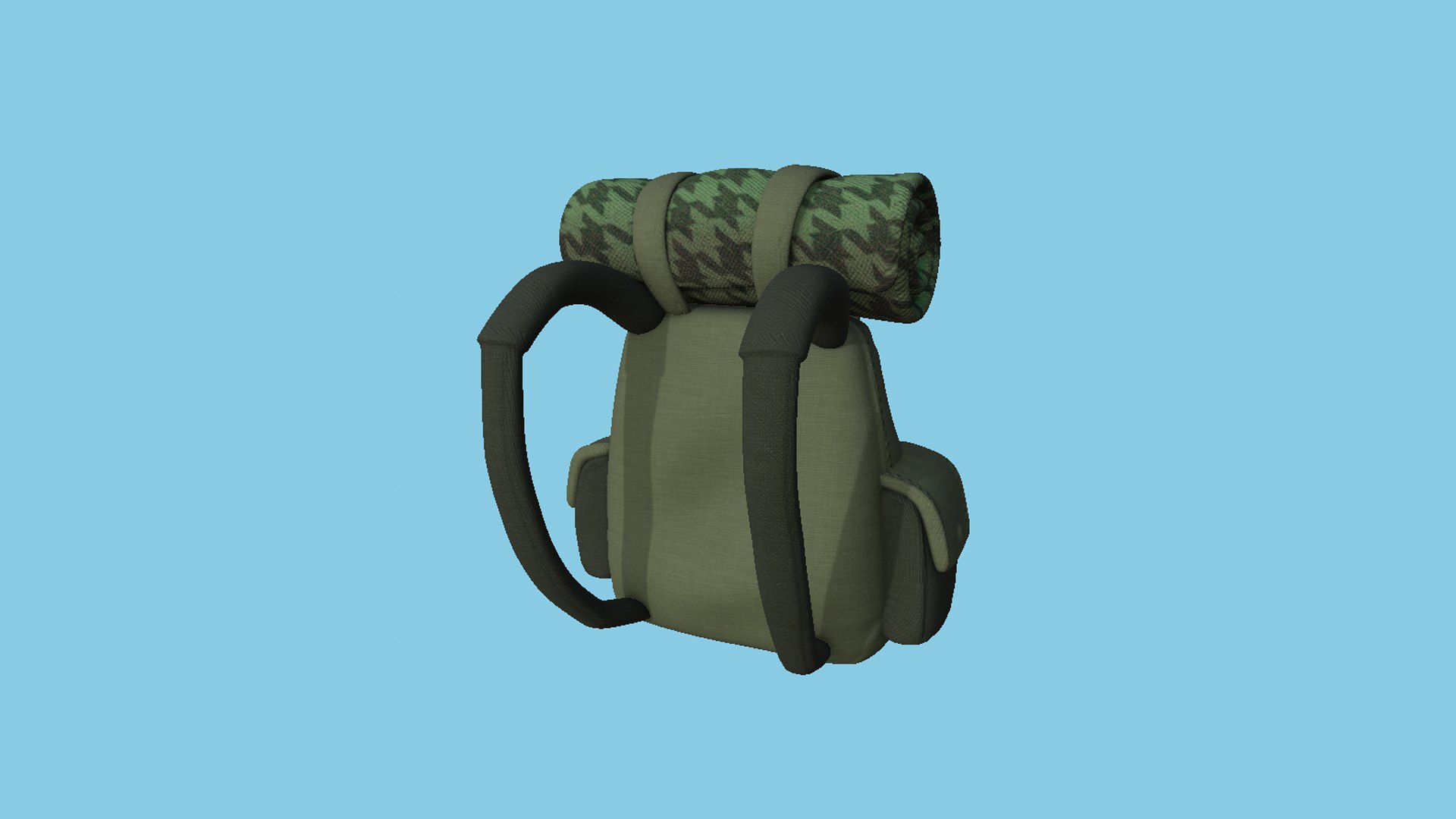 Green Tree Backpack - Character Fashion Design 3D model - TurboSquid ...