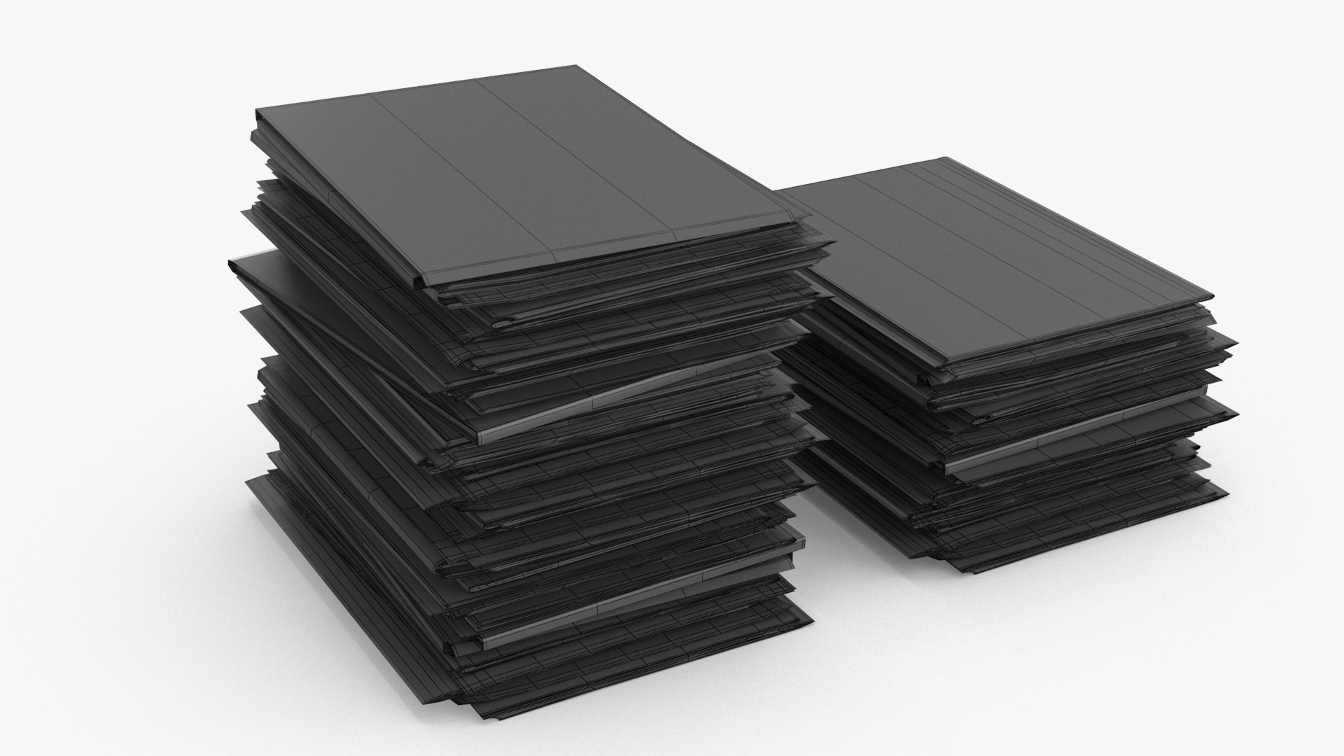 3D Pile of Paper Files Archive stack v2 - TurboSquid 1893807