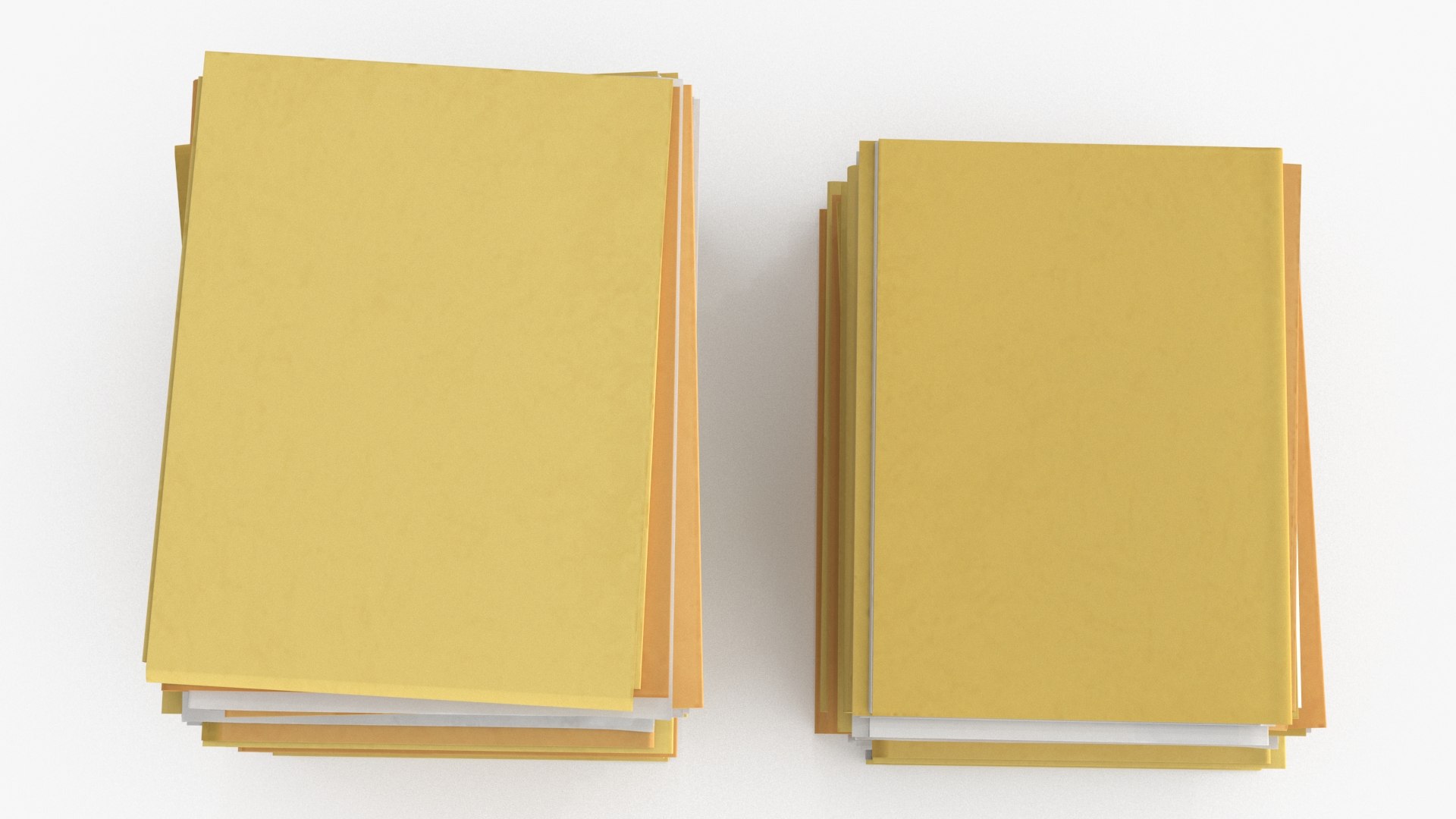 3D Pile of Paper Files Archive stack v2 - TurboSquid 1893807