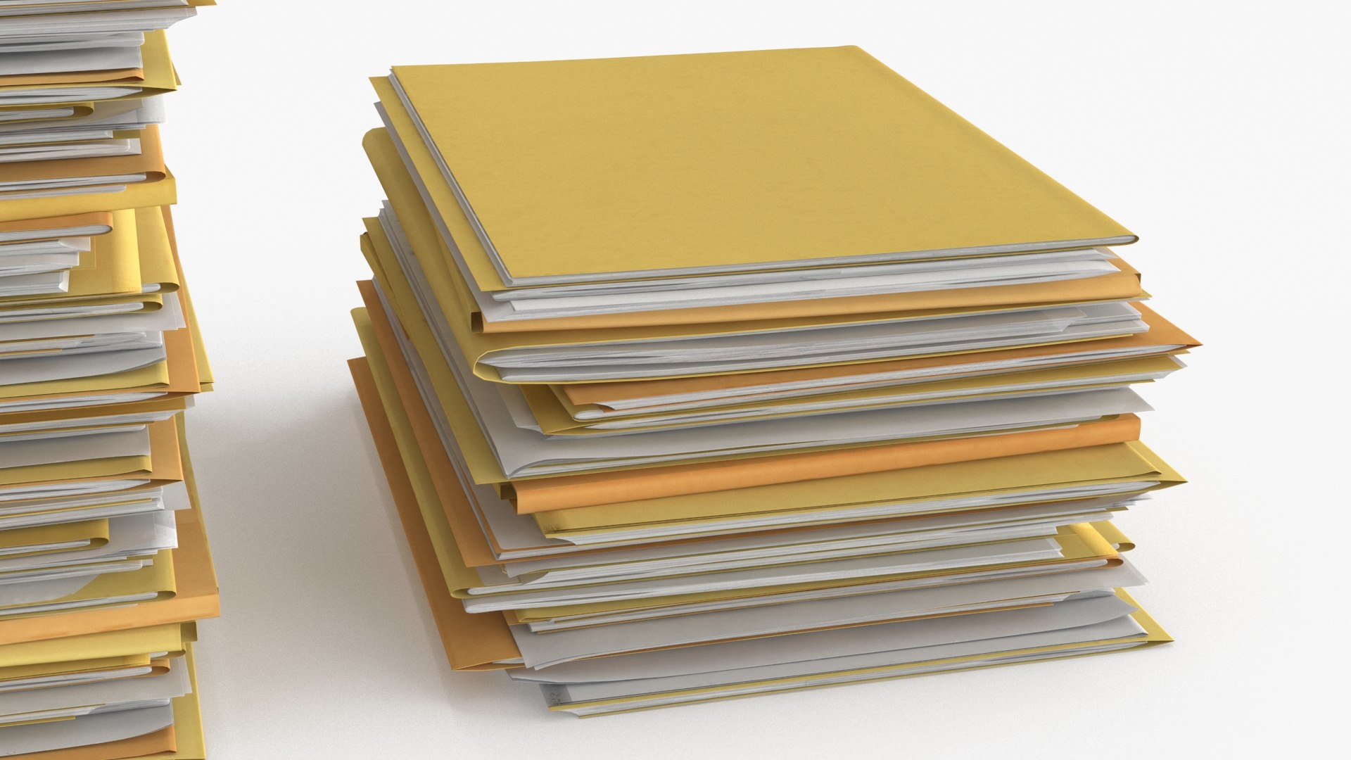 3D Pile of Paper Files Archive stack v2 - TurboSquid 1893807