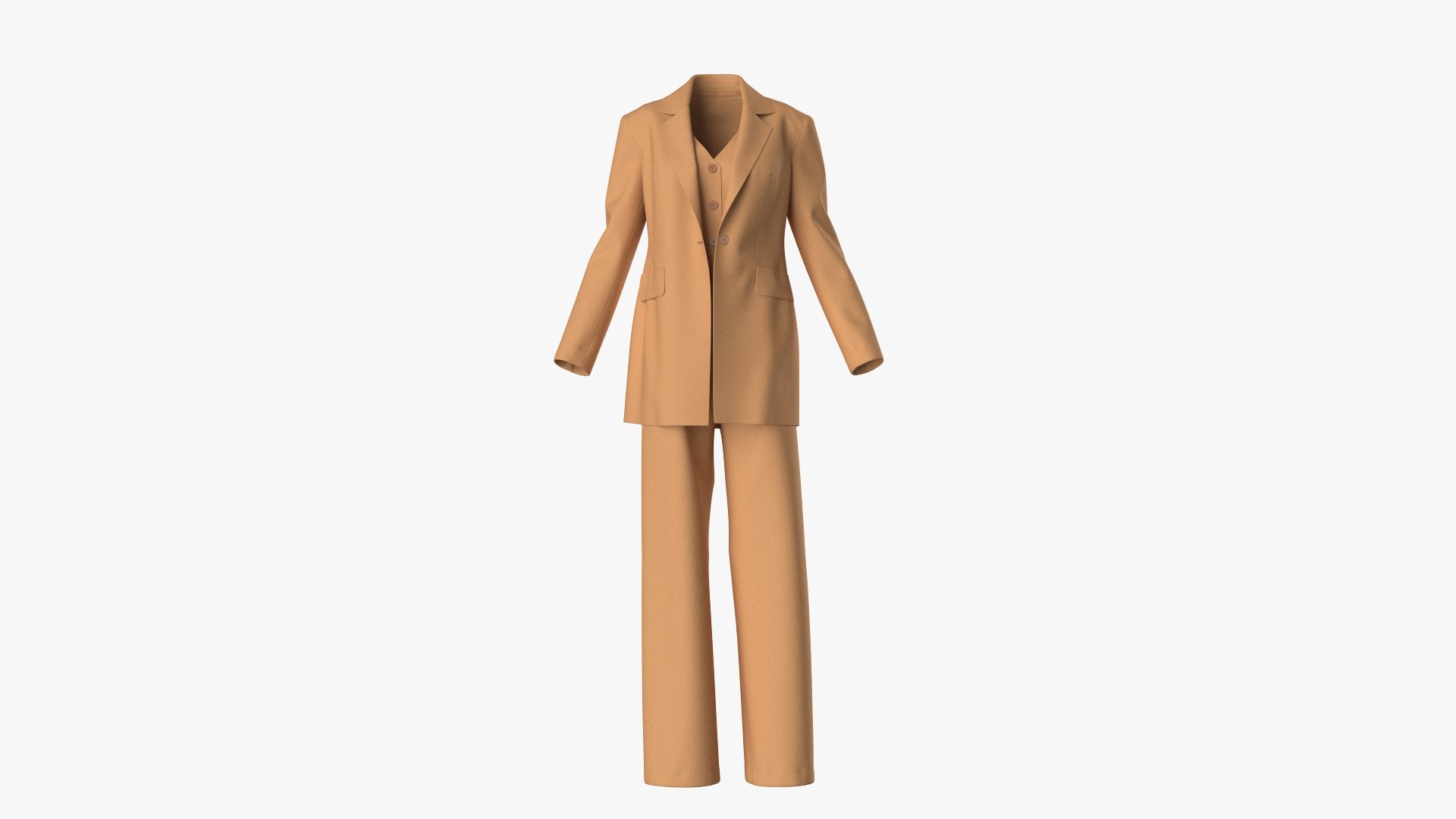 Female Power Dressing Outfit 3D Model - TurboSquid 2205219