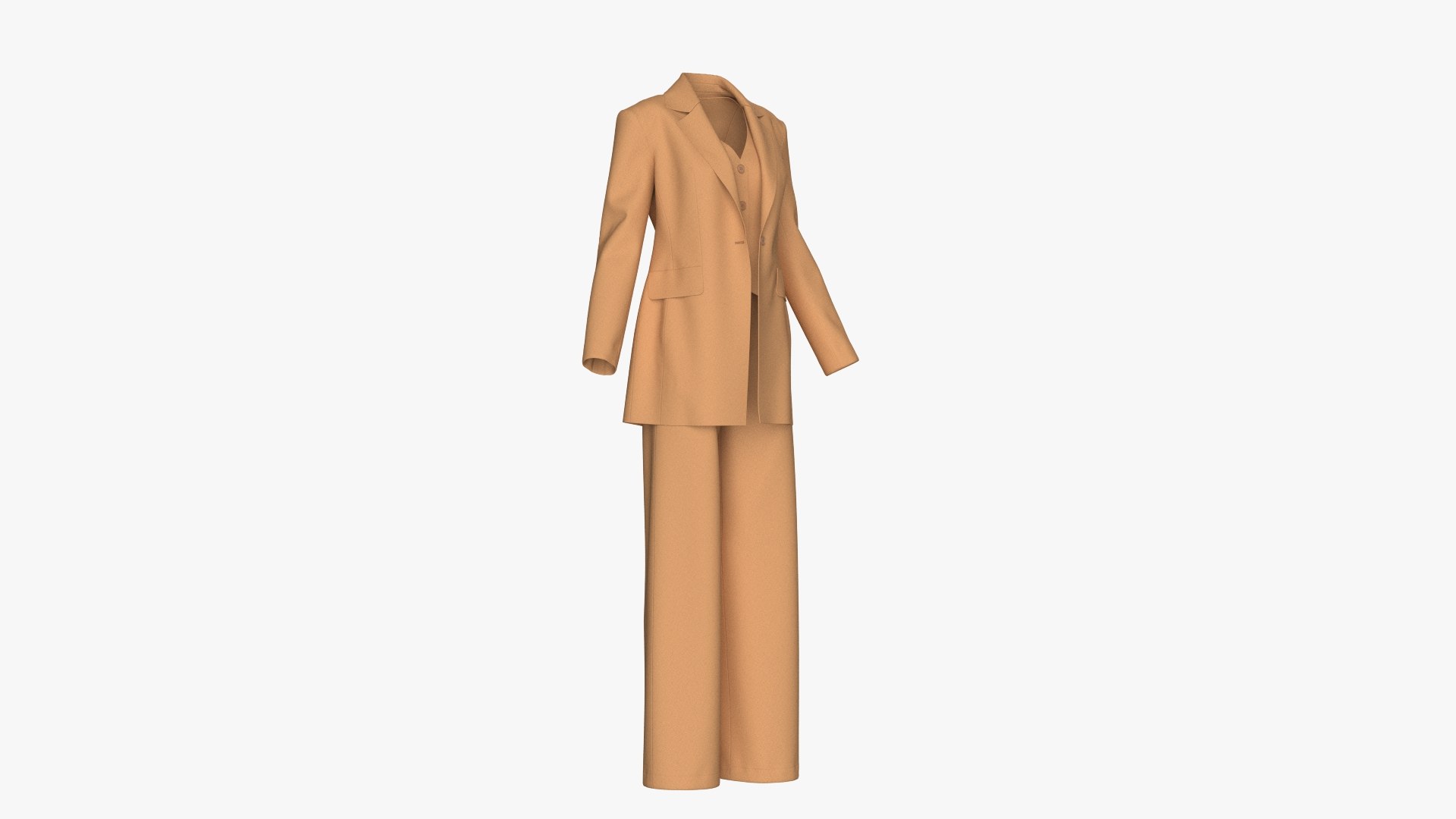 Female Power Dressing Outfit 3D Model - TurboSquid 2205219