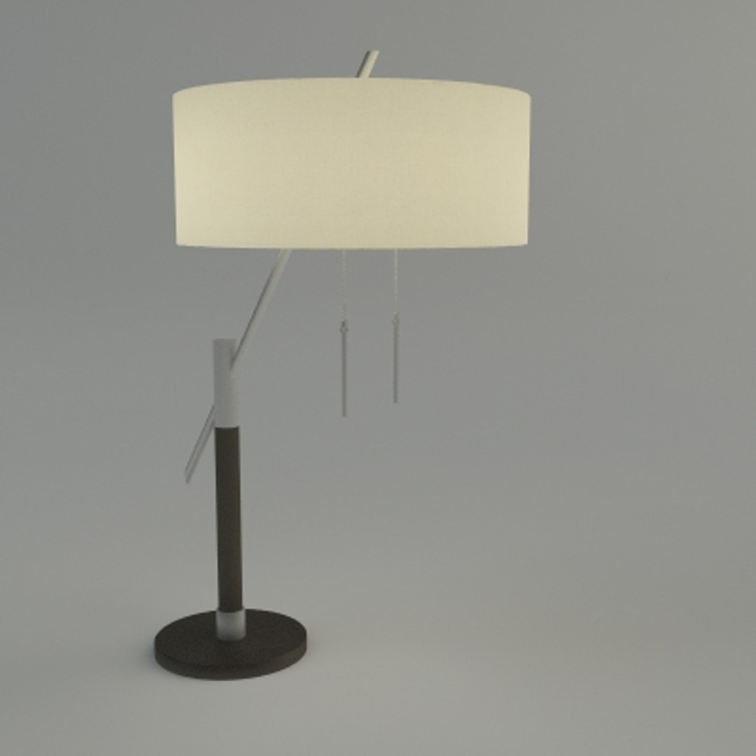 3d Table Lamp - Materials Model