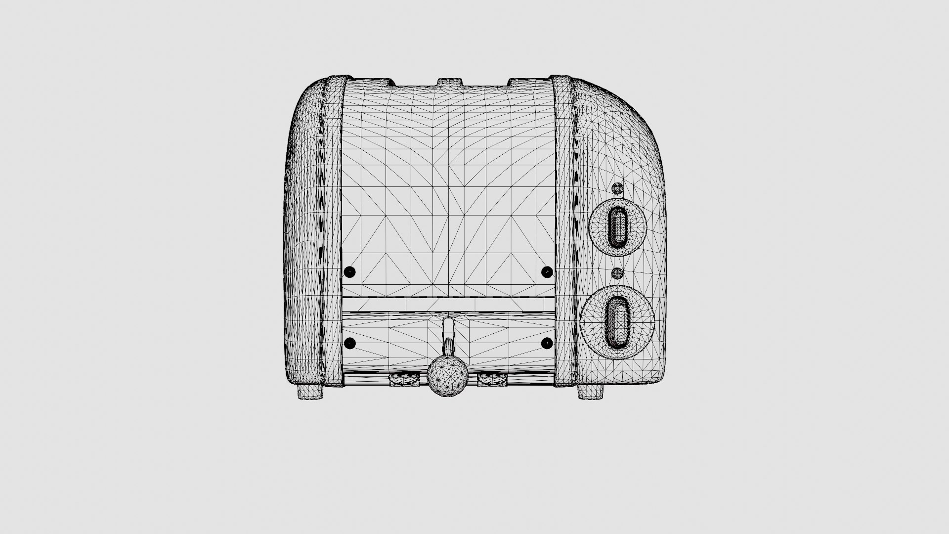 3D Classic Toaster 2 Slices Stainless Steel Model - TurboSquid 2244946
