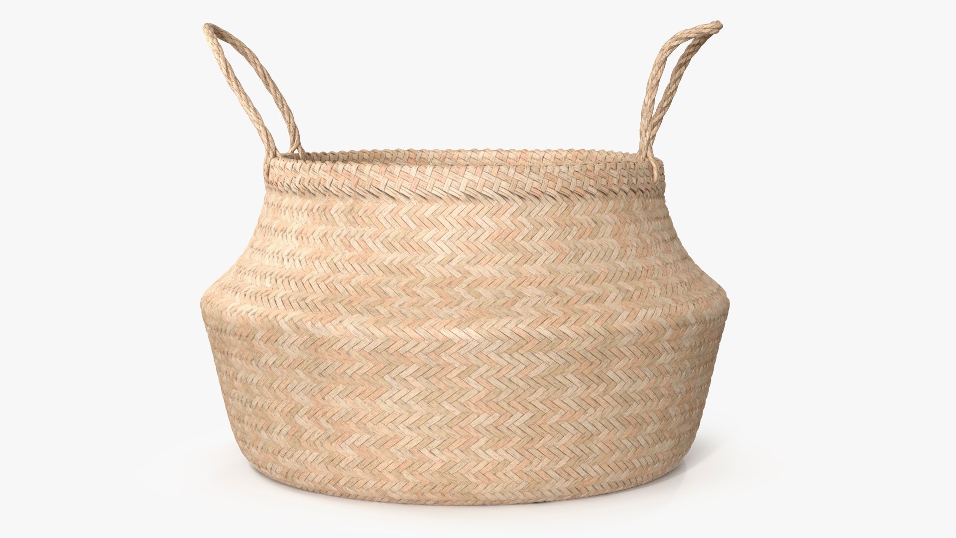 3D Foldable Wicker Straw Basket - TurboSquid 2097813