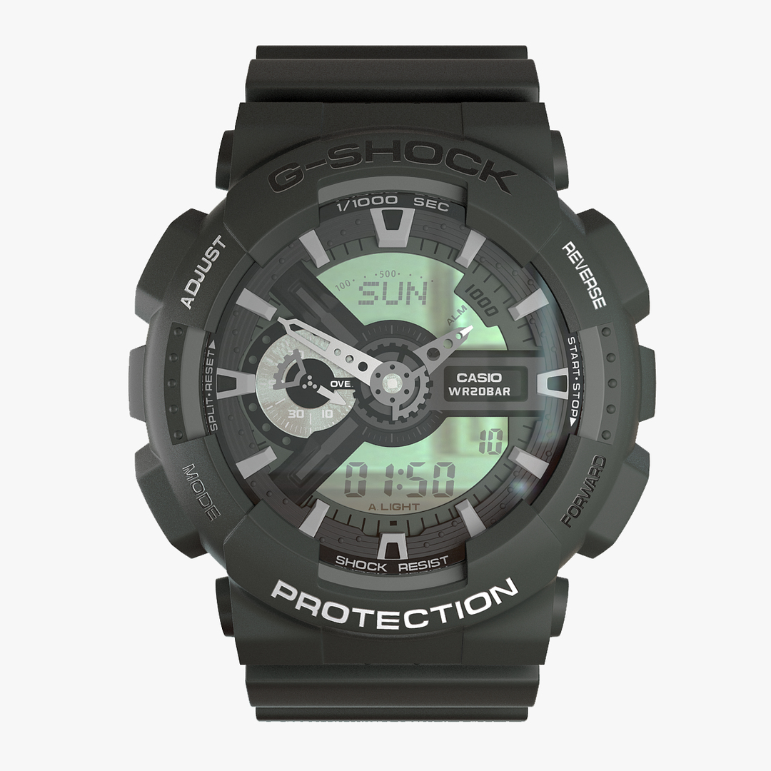 3d Model Casio G-shock Ga-110c