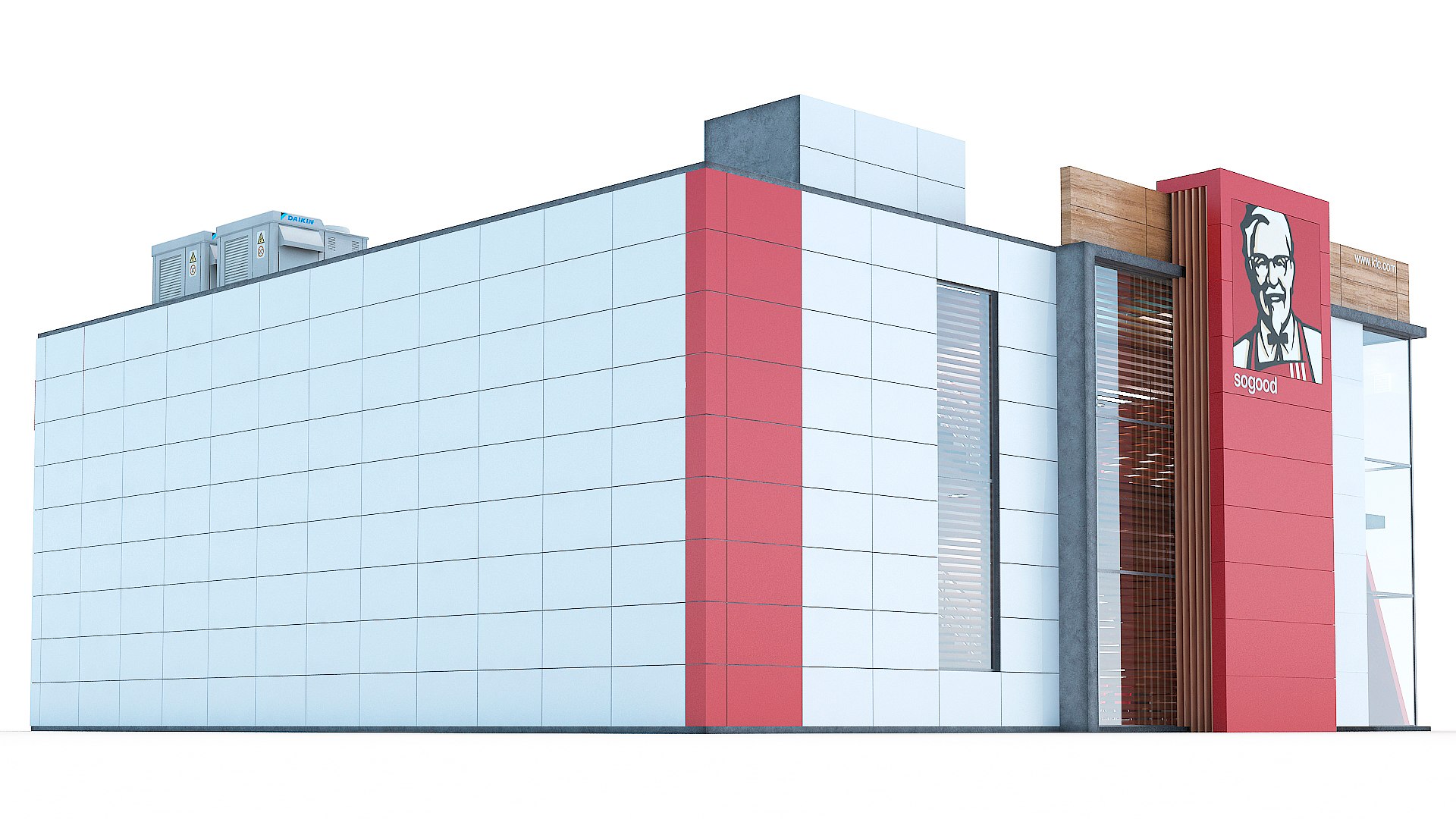 3d Model Of Kfc Restaurant