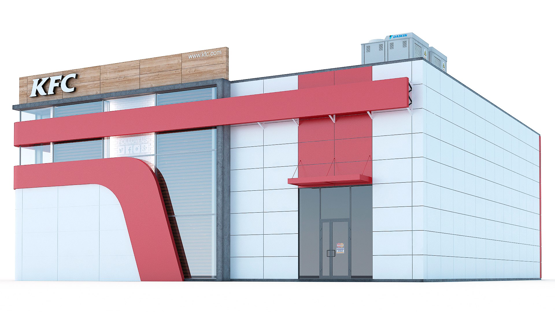 3d Model Of Kfc Restaurant