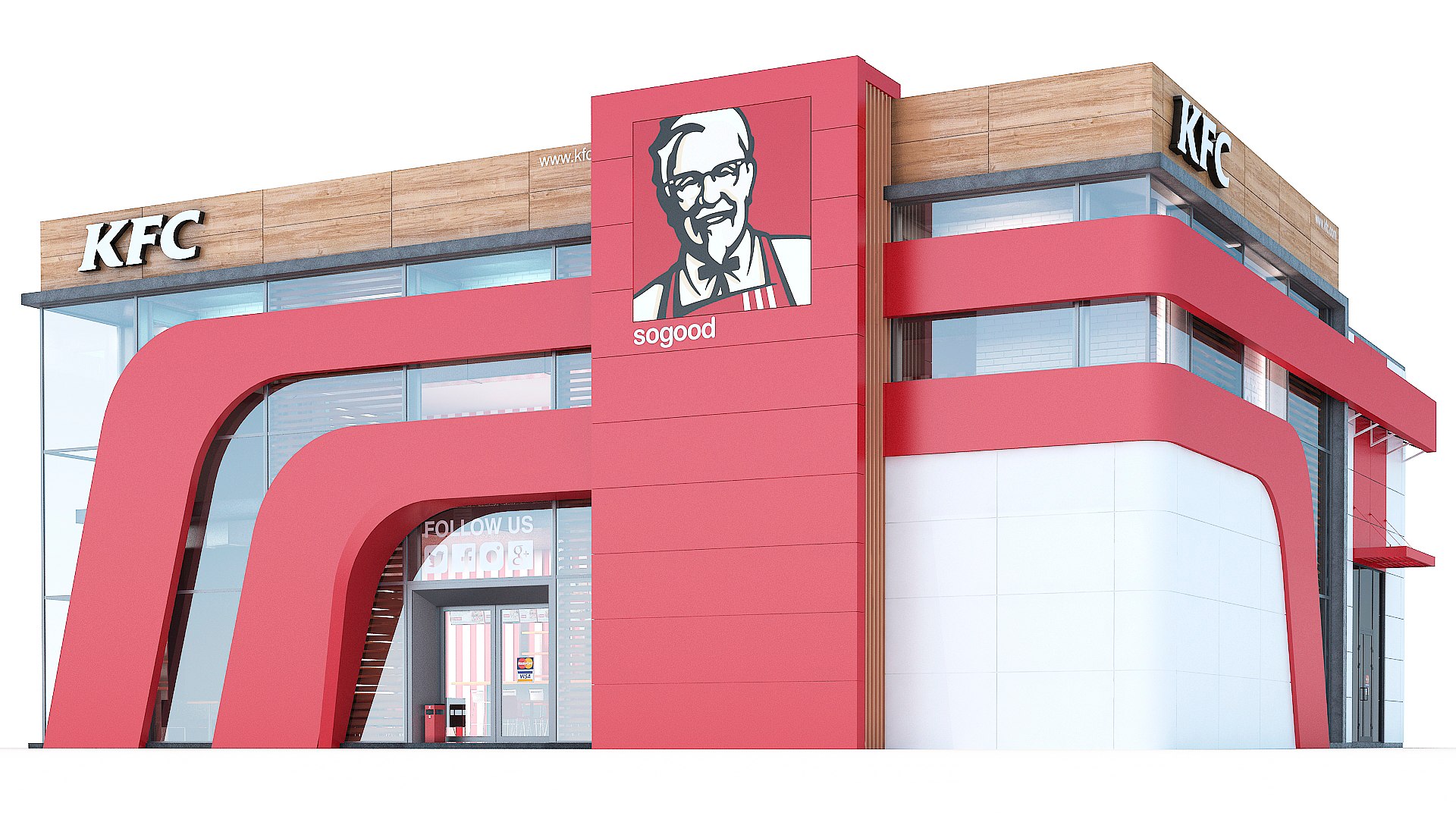 3d Model Of Kfc Restaurant