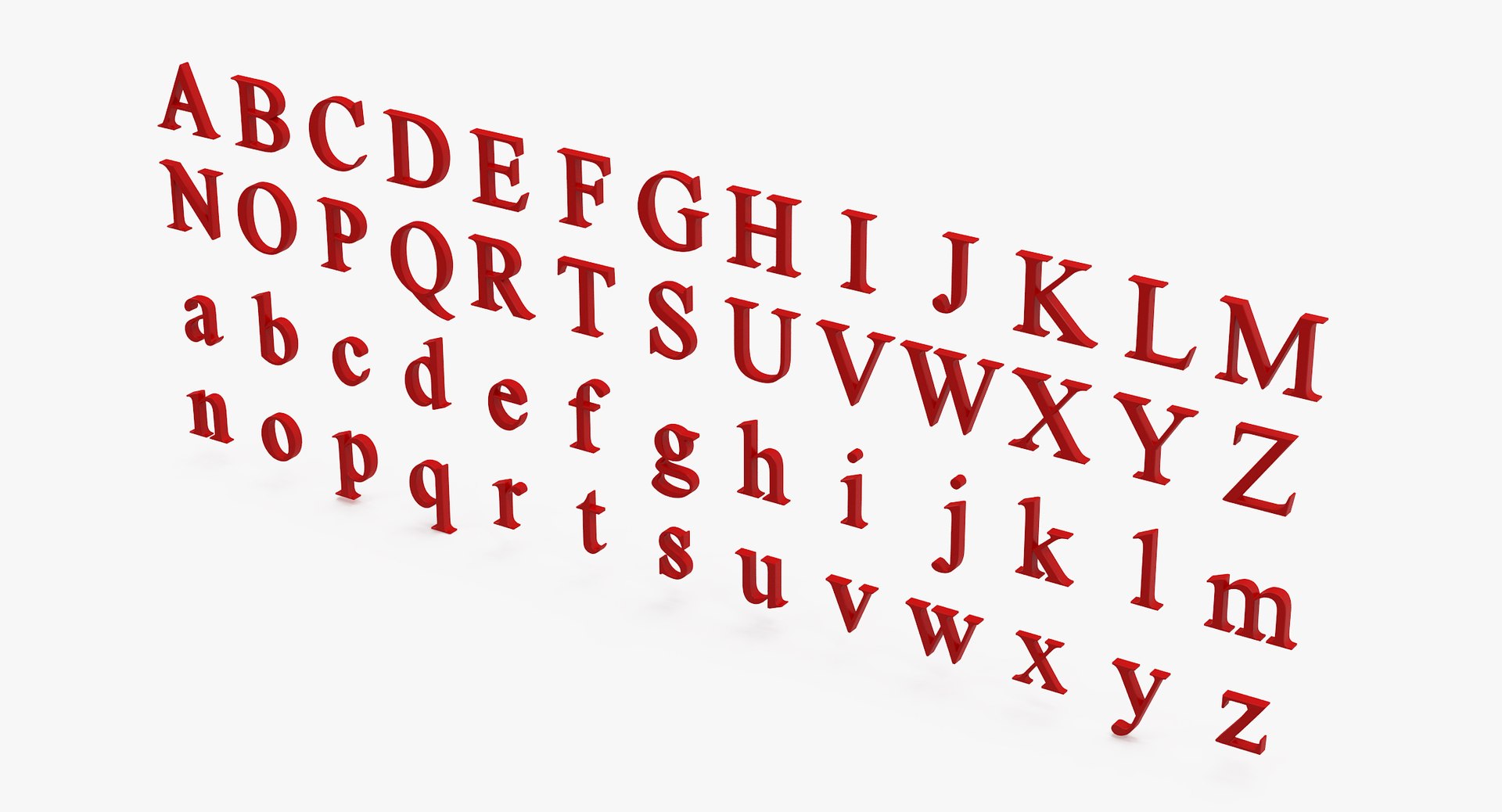 New Roman Letters 3d Max