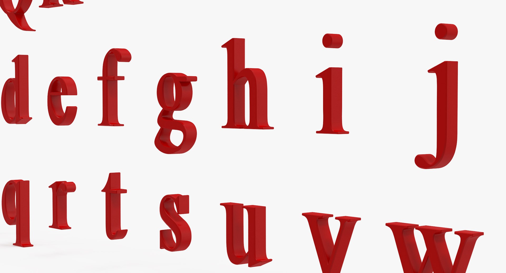 New Roman Letters 3d Max